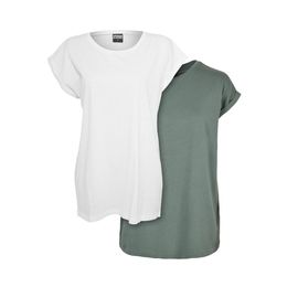 Urban Classics Shirt female Green, White size M