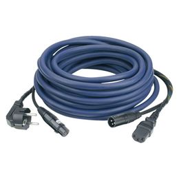 DAP Audio-Kabel, FP08 Power-/Signalkabel 10m Schutzkontakt/ XLR-XLR, AUDIO - Kabel