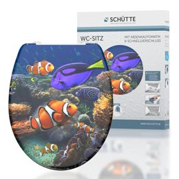 Sch&uuml;tte Sch&uuml;tte Duroplast WC Sitz SEA LIFE, mit Absenkautomatik und Schnellverschluss