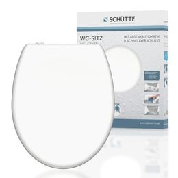 Sch&uuml;tte Sch&uuml;tte Duroplast WC Sitz WHITE mit Absenkautomatik und Schnellverschluss
