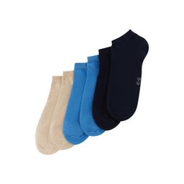 Tom Tailor Damen Socken im Multipack, blau, Logo Print, Gr. 35-38