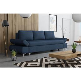 Sofa astino Couch ausziehbar mit Bettkasten Schlafsofa AV14 - Furnix