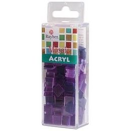 Rayher Mosaiksteine violett Acryl transparent