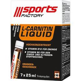 sports FACTORY Nahrungsergänzungsmittel L-Carnitin 7 x 25,0 ml