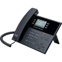 Auerswald COMfortel D-210 Schnurgebundenes Telefon, VoIP Freisprechen, Headsetanschluss, Optische Anrufsignalisierung, PoE Grafik-Display Schwarz