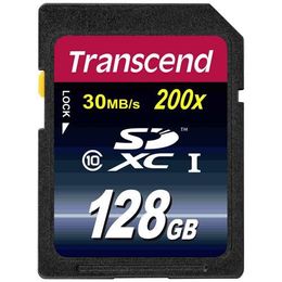 Transcend Premium SDXC-Karte 128 GB Class 10