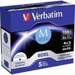 Verbatim 43834 M-DISC Blu-ray Rohling 100 GB 1 St. Jewelcase Bedruckbar