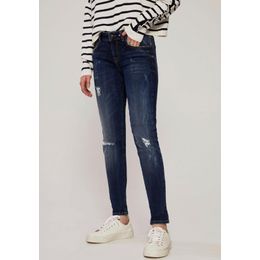 Skinny-fit-Jeans LTB "NICOLE" Gr. 27, Länge 30, blau (dark blue estera wash) Damen Jeans Röhrenjeans mit Stretch-Anteil