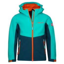 Trollkids - Softshelljacke KIDS KRISTIANSAND in lake blue/mystic blue, Gr.152