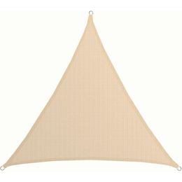 AMANKA - uv Sonnensegel 5x5x5 hdpe Dreieck Sonnenschutz Überdachung Balkon Garten Beige - beige