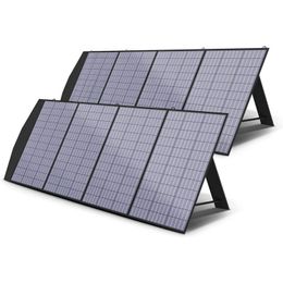 Faltbares Solarpanel 2 Pcs 200 w, Solarladegerät für tragbare Kraftwerke, Solargenerator, Camping, Wohnmobil, Wohnwagen, Reisen, Boot, Laptop,