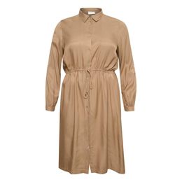 Kaffe Curve Shirt Dress 'Dannia' female Beige size 50