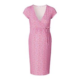 Noppies Umstand Kleid Damen Gr&ouml;&szlig;e 42 aubergine / hellpink / rostrot / wei&szlig; Winterkleid