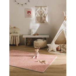 Lytte Spielmatte Daisy Rosa 120x180 cm - Hochwertige Krabbelmatte, Puzzlematte aus EVA-Schaumstoff