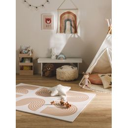 Lytte Spielmatte Archie Beige 120x180 cm - Hochwertige Krabbelmatte, Puzzlematte aus EVA-Schaumstoff
