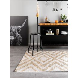 benuta Nest In- & Outdoor-Teppich Cleo Cream/Beige 80x150 cm - Teppich f&uuml;r Balkon, Terrasse & Garten