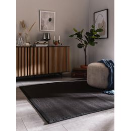 benuta Nest Sisal Teppich Sana Schwarz 150x150 cm - Naturfaserteppich aus Sisal