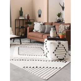 benuta Pop Baumwollteppich Bo Ivory 80x120 cm