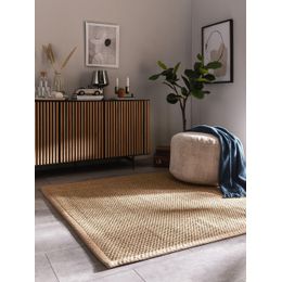 benuta Pure Sisal Teppich Greta Cream 150x150 cm - Naturfaserteppich aus Sisal
