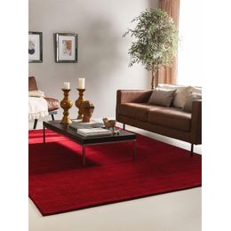 benuta Nest Wollteppich Jamal Rot 80x150 cm - Naturfaserteppich aus Wolle