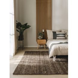 benuta Pure Wollteppich Finn Braun 100x150 cm - Naturfaserteppich aus Wolle