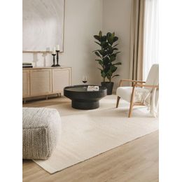 benuta Pure Wollteppich Rocco Weiß 70x140 cm - Naturfaserteppich aus Wolle