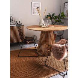 benuta Pure Sisalteppich Greta Hellbraun 80x150 cm - Naturfaserteppich aus Sisal