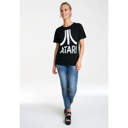 logoshirt T-Shirt Atari – Logo mit lizenziertem Originaldesign, schwarz, XXL