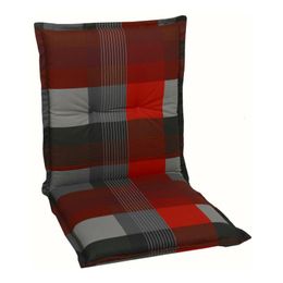 Niederlehner-Auflage 100x50x8 cm rot Sitzkissen Sitzpolster Sitzauflage - GO-DE