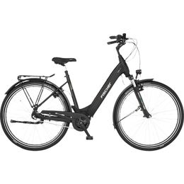 Fischer Cita 2.2I Citybike (Laufradgröße: 28 Zoll, Rahmenhöhe: 43 cm, Damen-Rad, 522 Wh, Schwarz Matt)