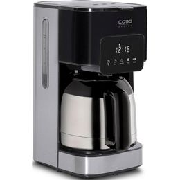 CASO GERMANY Caso Filterkaffeemaschine 1847 Coffee Taste&Style Thermo, 1,2l Kaffeekanne, Permanentfilter 1x4, schwarz|silberfarben