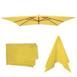 MCW Ersatz-Bezug f&uuml;r Sonnenschirm Lissabon 3x4m, Sonnenschirmbezug Ersatzbezug, Polyester ~ gelb