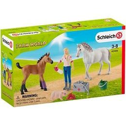 Schleich® Farm World 42486 Arztbesuch bei Stute und Fohlen Spielfiguren-Set