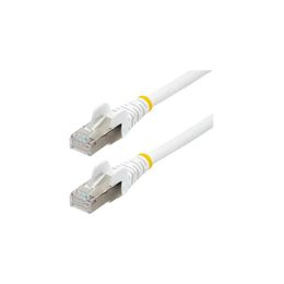 StarTech 10m CAT6a Ethernet Cable - White - Low Smoke Zero Halogen (LSZH) - 10GbE 500MHz 100W PoE++ Snagless RJ-45 w/Strain Reliefs S/FTP Network Patch Cord - patch cable - 10 m - white