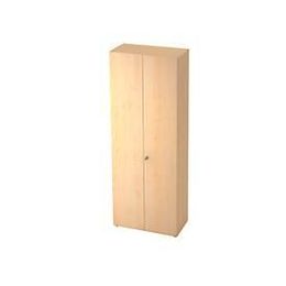 Garderobenschrank Topas Line, 6 Ordnerhöhen, abschließbar, B 800 x T 420 x H 2156 mm, Ahorn-Dekor