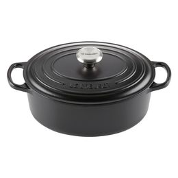 Le Creuset Bräter oval 29 cm Schwarz SIGNATURE