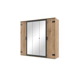 Kleiderschrank Malmö - holzfarben - 225 cm - 210 cm - 58 cm - Sconto