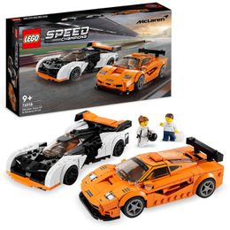 Lego® Konstruktionsspielsteine McLaren Solus GT & McLaren F1 LM (76918), Lego® Speed Champions, (581 St), bunt
