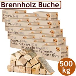 Brennholz Kaminholz Holz 5 - 500 kg Für Ofen und Kamin Kaminofen Feuerschale Grill Buche Feuerholz Buchenholz Holzscheite Wood 30 cm Flameup