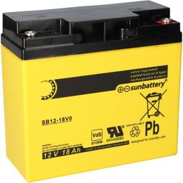 SB12-18V0 agm Akku 12V 18Ah Blei-Akku mit vds - Sun Battery