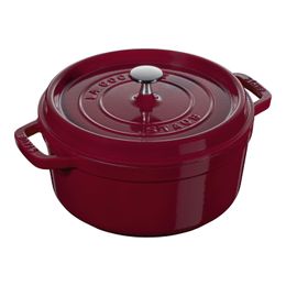 Staub La Cocotte 22 cm, rund, Bordeaux, Gusseisen