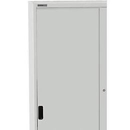 Schäfer Shop Schäfer Shop Select Schiebetürenschrank, mit 4 Einlegeböden, B 950 x T 400 x H 1950 mm, Stahl, lichtgrau