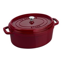 Staub La Cocotte 31 cm, oval, Bordeaux, Gusseisen