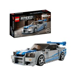 Lego Speed Champions 76917 2 Fast Furious – Nissan Skyline GT-R (R34) Bausatz, Mehrfarbig