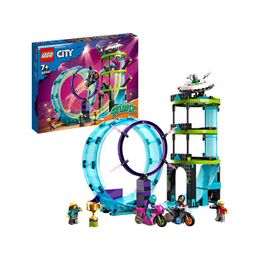 Lego City Stuntz 60361 Ultimative Stuntfahrer-Challenge Bausatz, Mehrfarbig