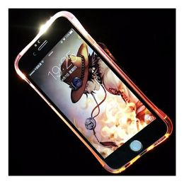 König Design Handy Hülle LED Licht bei Anruf für Handy Apple iPhone 5 / 5s / SE Pink Case Neu