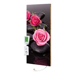 800W Marmony® Infrarot-Heizung Motiv "Roses"