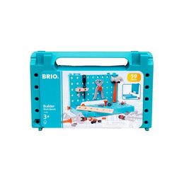 Brio® Spiel, Brio Spielzeug Bausystem Builder Werkbank Koffer 58 Teile 34596