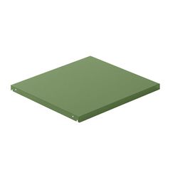 LISTA Stahlblech-Kopfboden, BxT 890 x 860 mm, Fachlast 200 kg, resedagrün