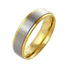 Taffstyle Fingerring Band-Ring Bicolor Partnerring für Damen Herren